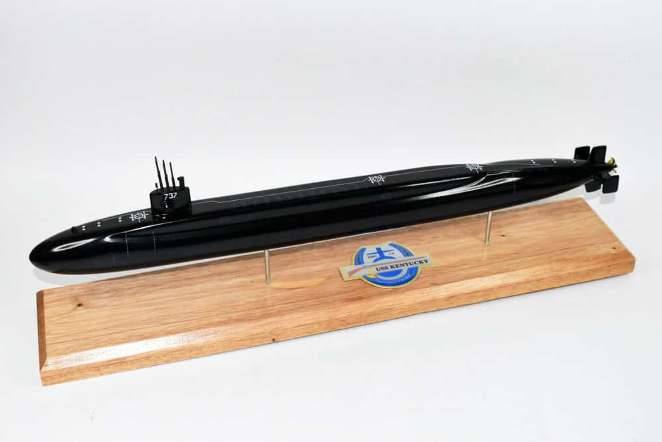 USS Kentucky SSBN-737 Submarine Model (Black Hull), US Navy, Scale ...