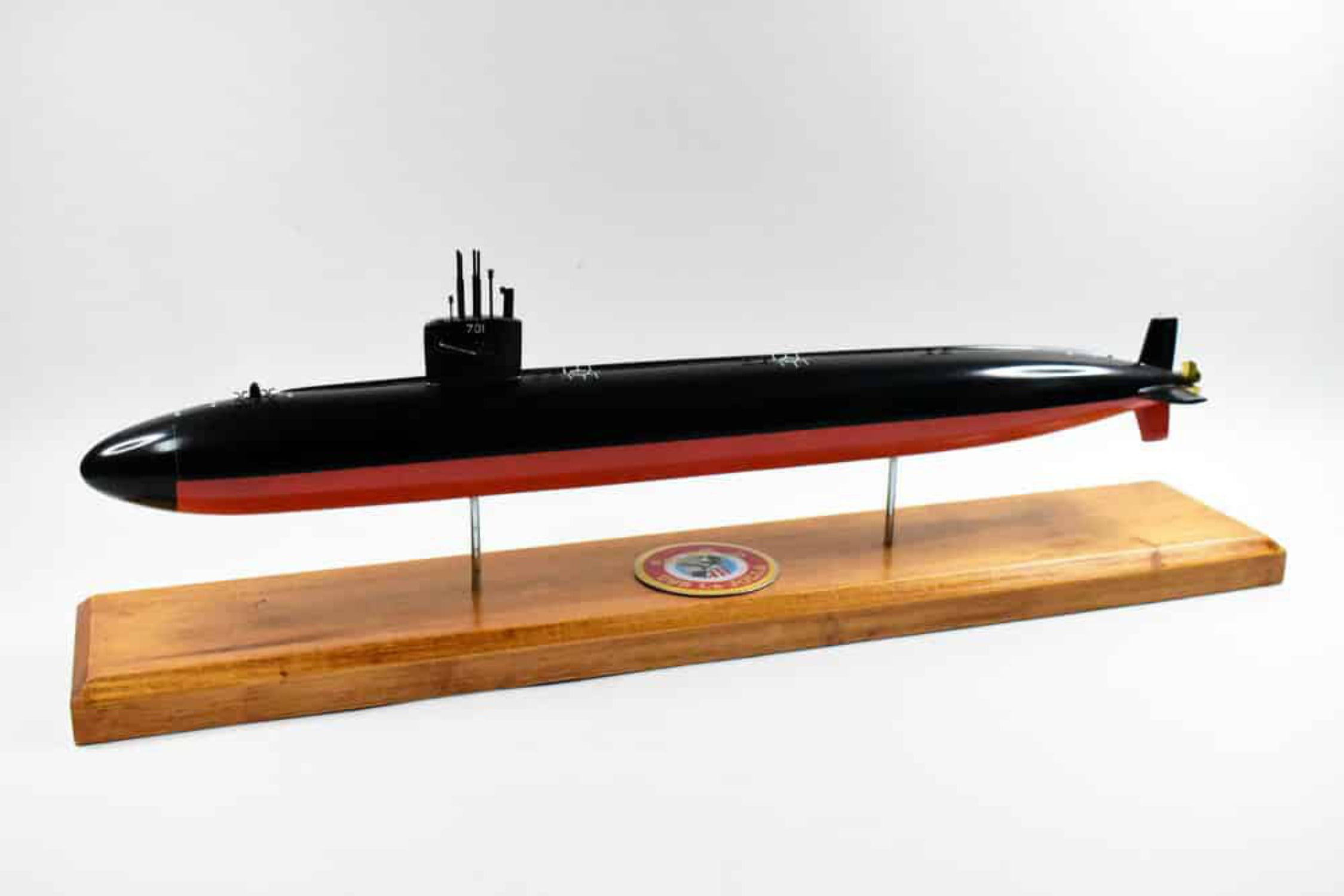 USS La Jolla SSN-701 Flt I Submarine Model,Navy,Scale Model,Mahogany,20 ...