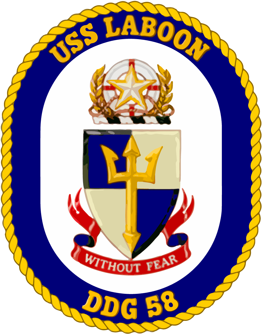USS Laboon DDG-58 Badge Sticker Decal Arleigh Burke Class Destroyer Car ...