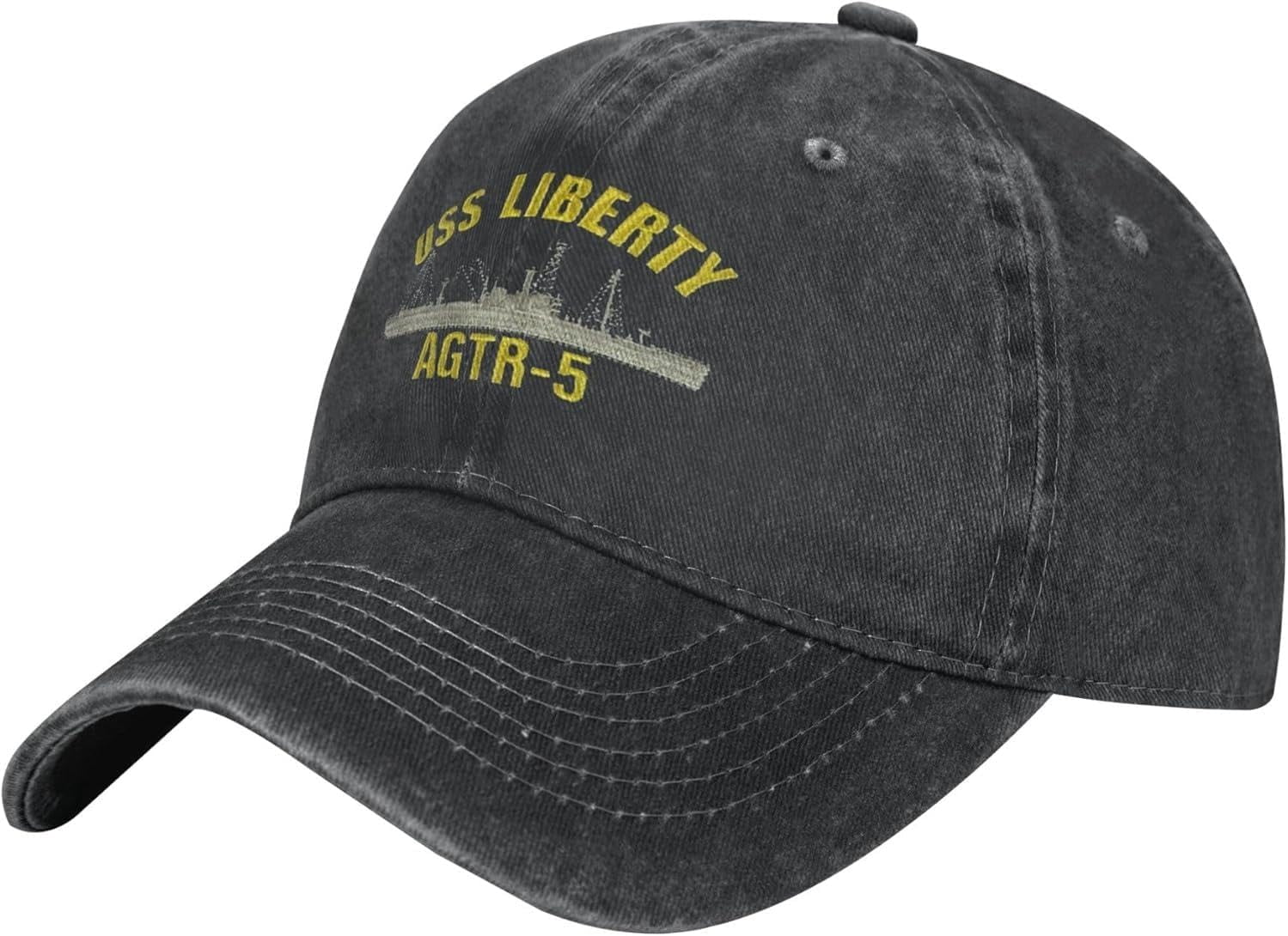 USS Liberty AGTR-5 Baseball Hat Sun Hats Vintage Unisex Adjustable of ...