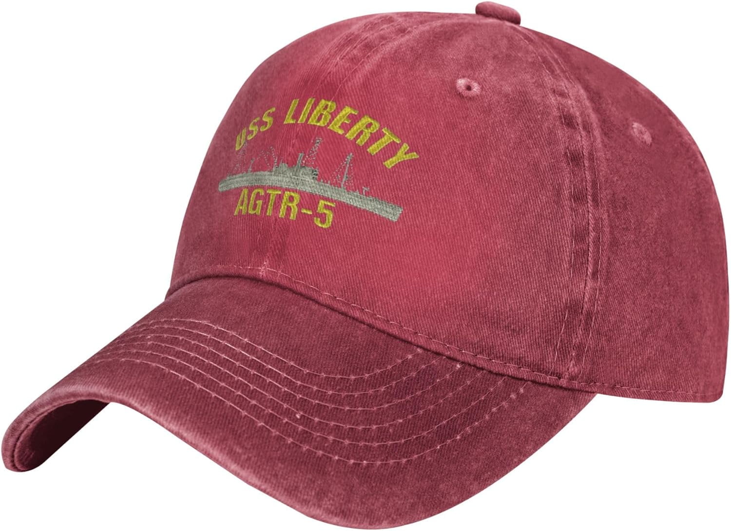USS Liberty AGTR-5 Baseball Hat Sun Hats Vintage Unisex Adjustable of ...