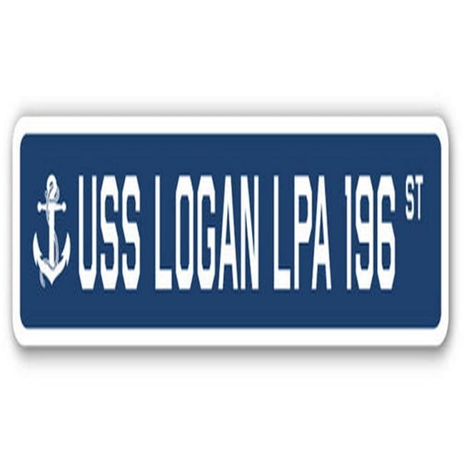 USS Logan LPA 196 Street Sign - US Navy Ship Veteran Sailor Gift ...