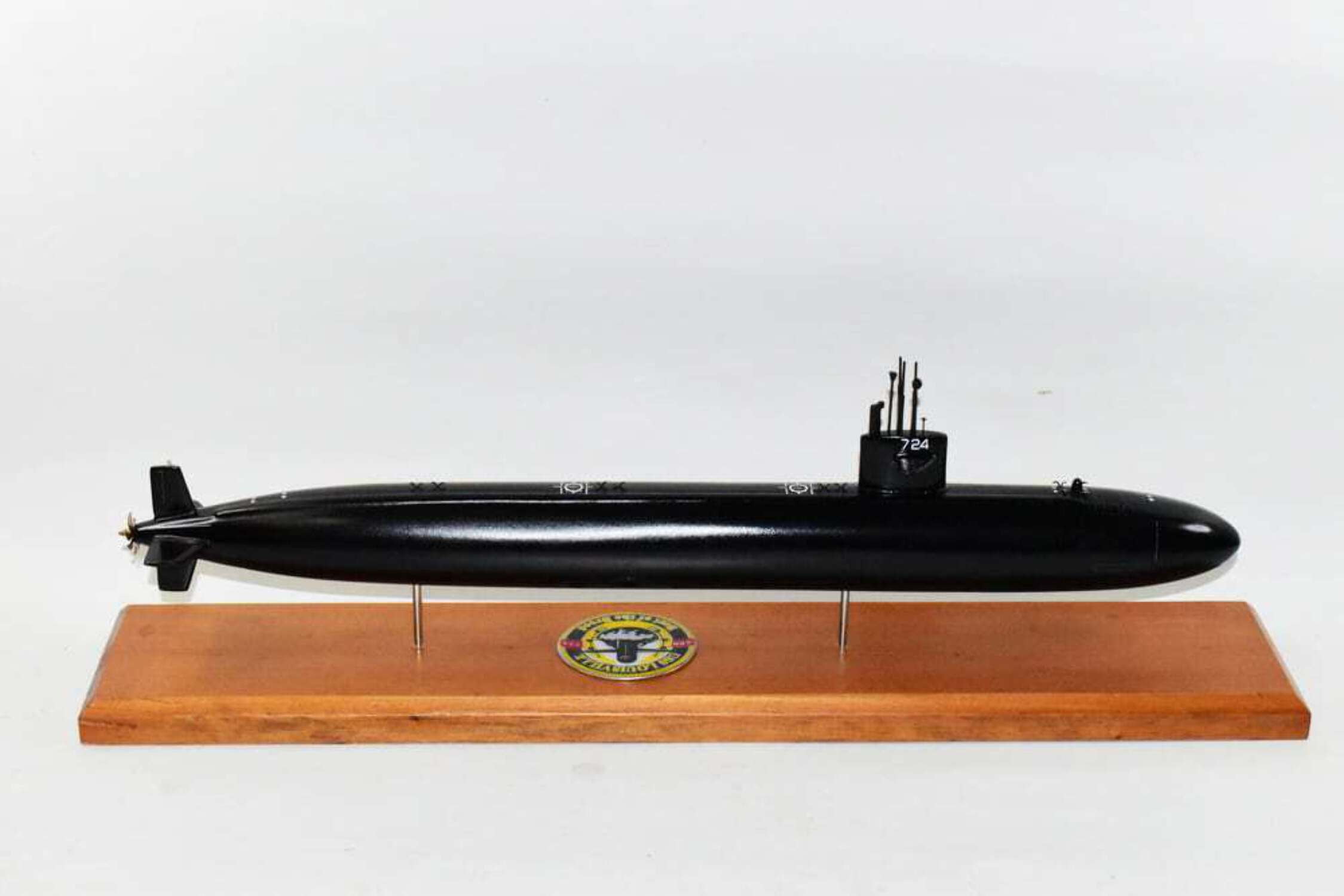 USS Louisville SSN-724 FLT II Submarine Model, Navy, Mahogany, 20 inch ...