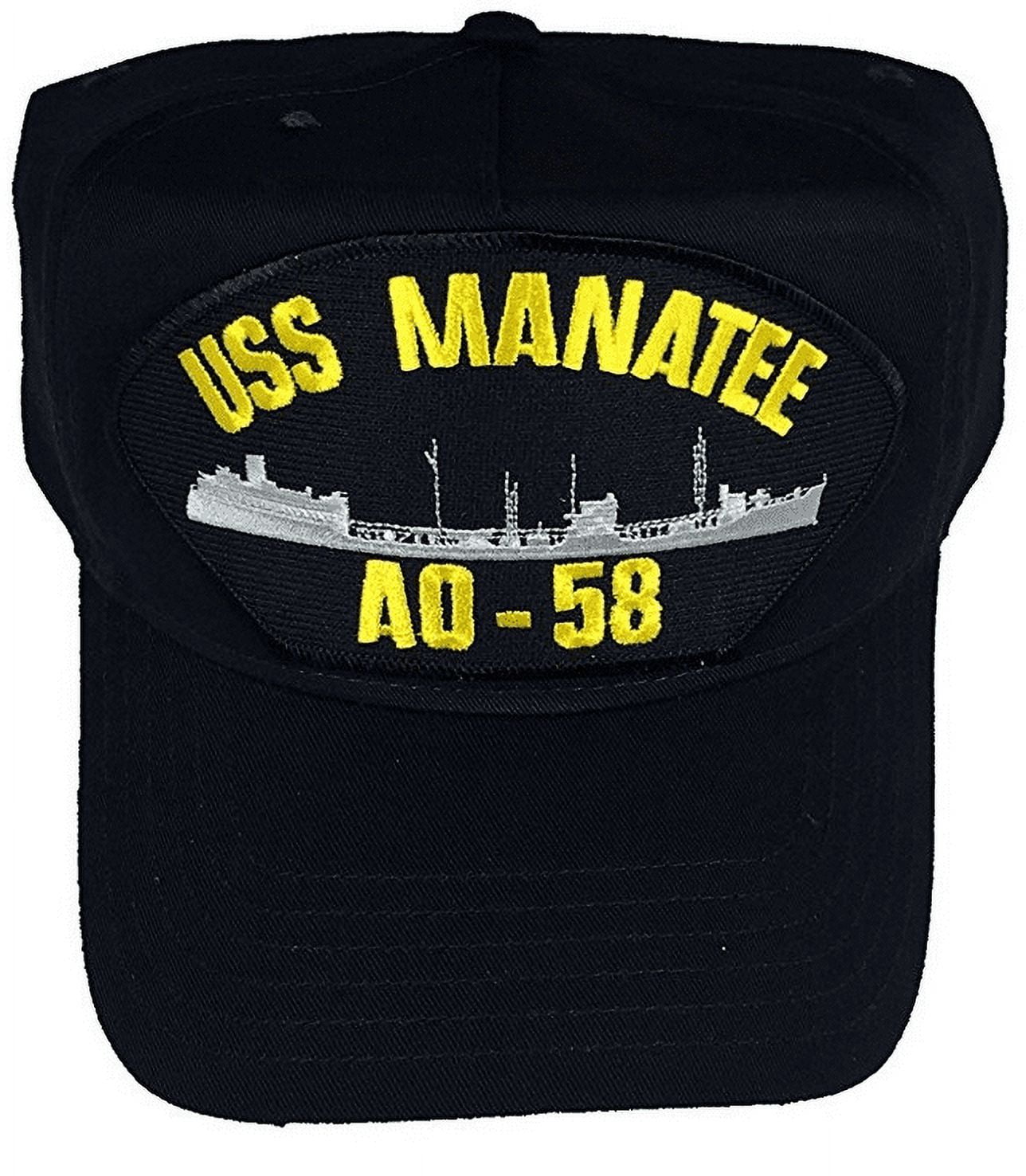 USS MANATEE AO-58 HAT CAP USN NAVY SHIP CIMARRON CLASS REPLENISHMENT ...