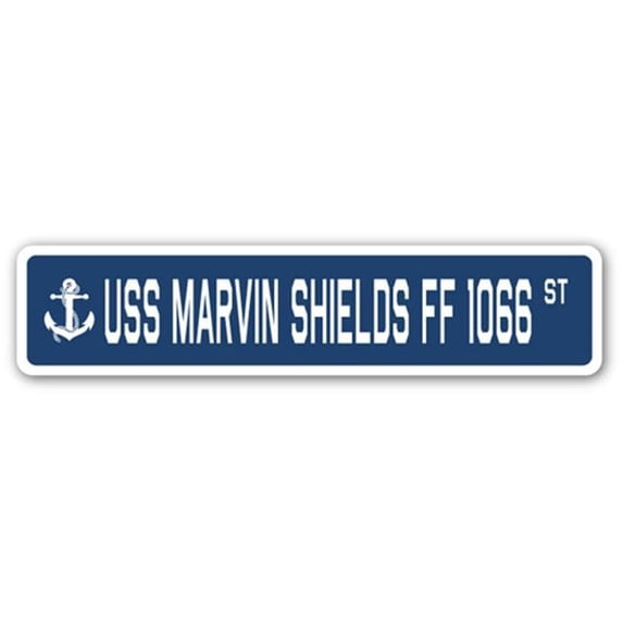 USS MARVIN SHIELDS FF 1066 Street Sign us navy ship veteran sailor gift ...