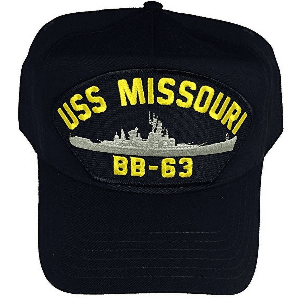 USS MISSOURI BB-63 HAT CAP USN NAVY SHIP IOWA CLASS BATTLESHIP MIGHTY ...