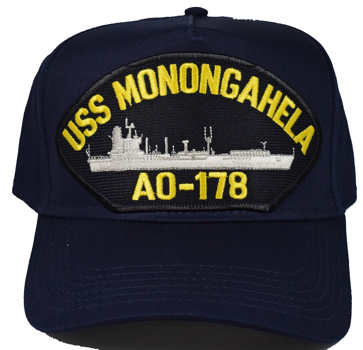 USS MONONGAHELA AO-178 SHIP HAT - NAVY BLUE - Veteran Owned Business ...