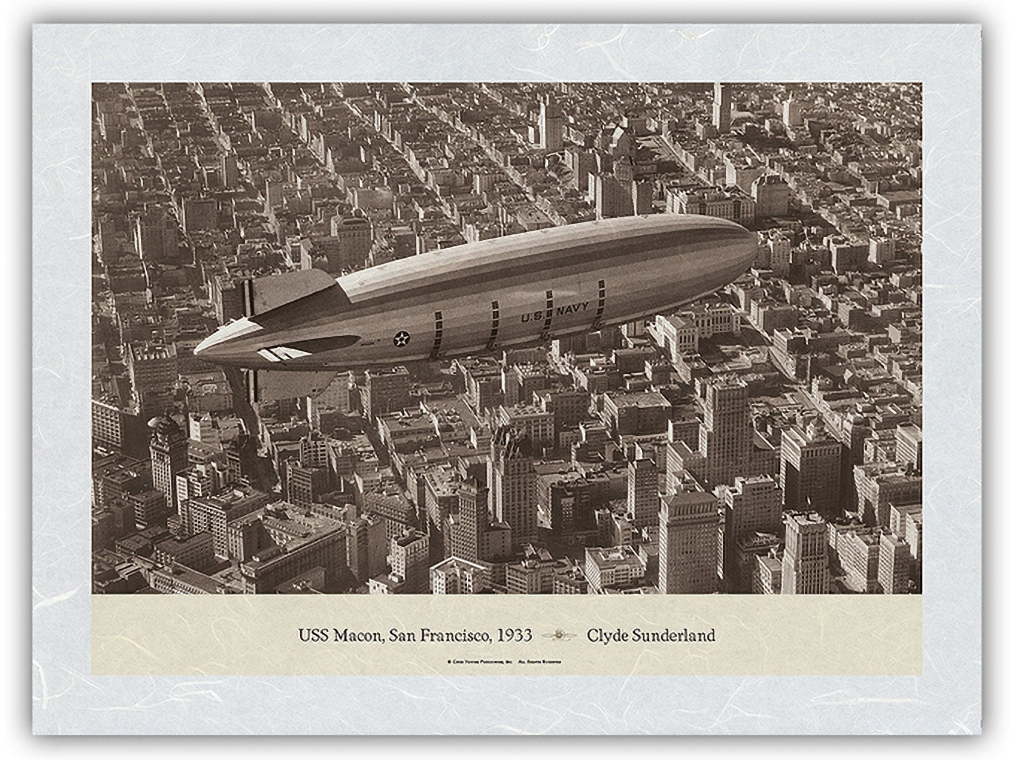 USS Macon (ZRS-5) - San Francisco 1933 - United States Navy - Flying ...