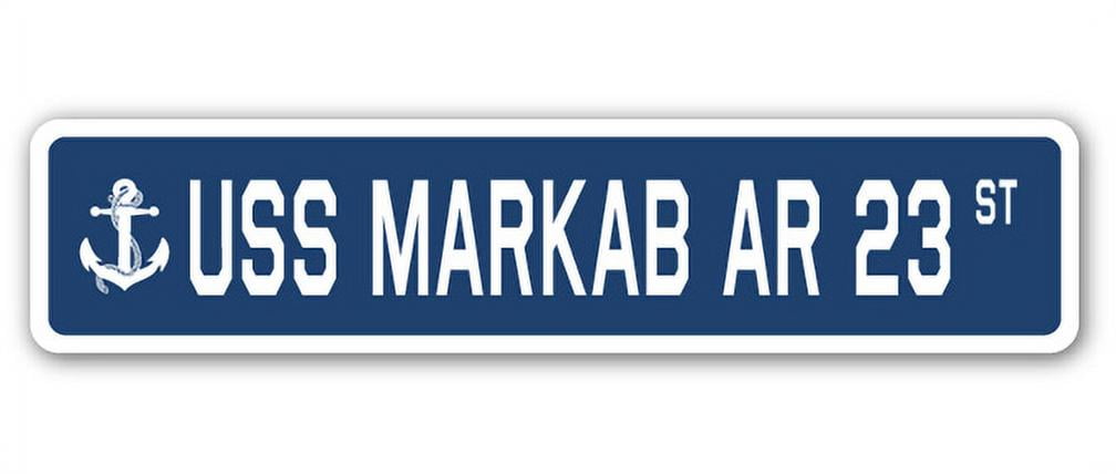 USS Markab Ar 23 Street [3 Pack] of Vinyl Decal Stickers | Indoor ...