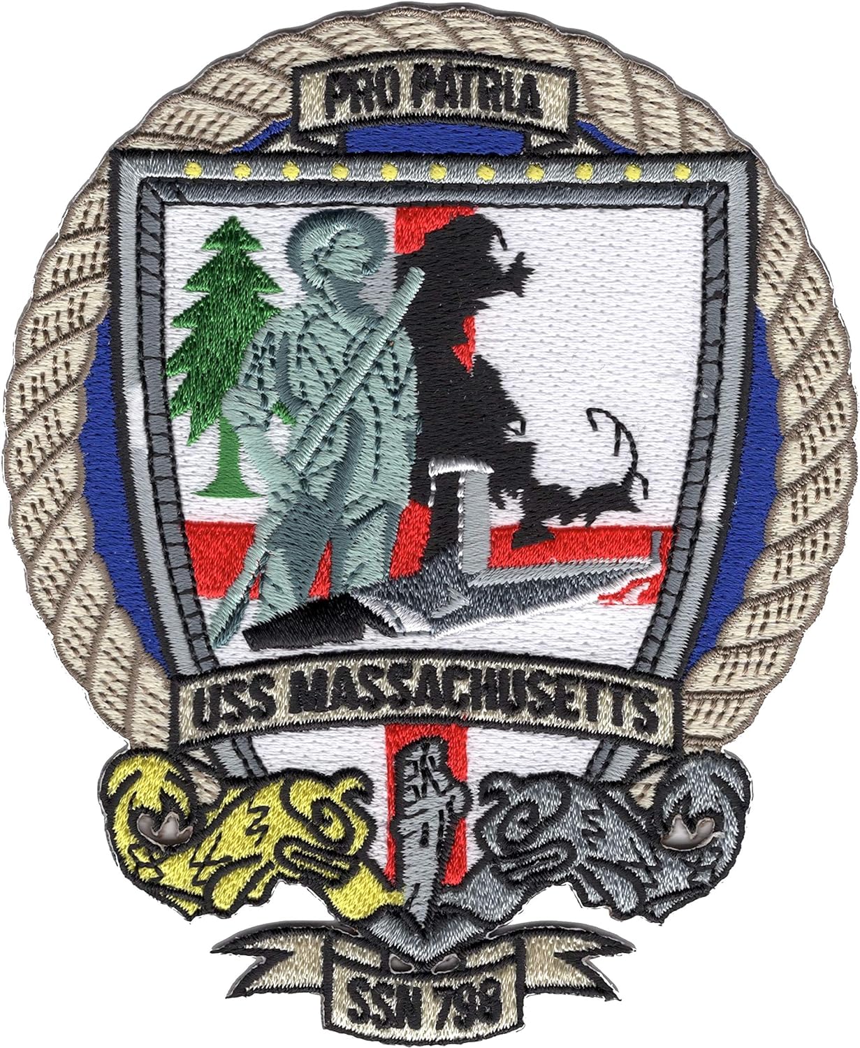 USS Massachusetts SSN-798 Patch - Walmart.com