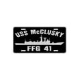 USS McCLUSKY FFG 41 Aluminum License Plate Military Navy USN Car Truck ...