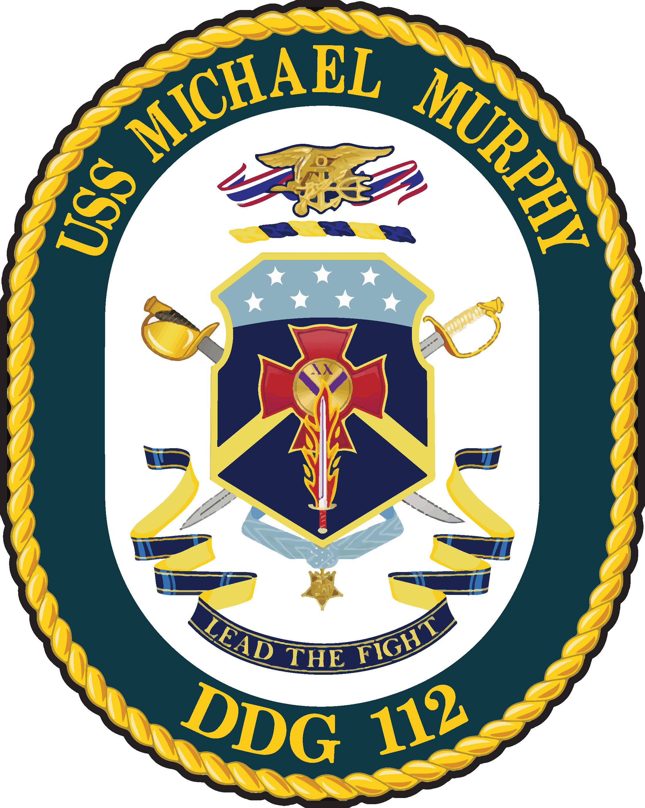 USS Michael Murphy DDG-112 Badge Sticker Decal Arleigh Burke Class ...