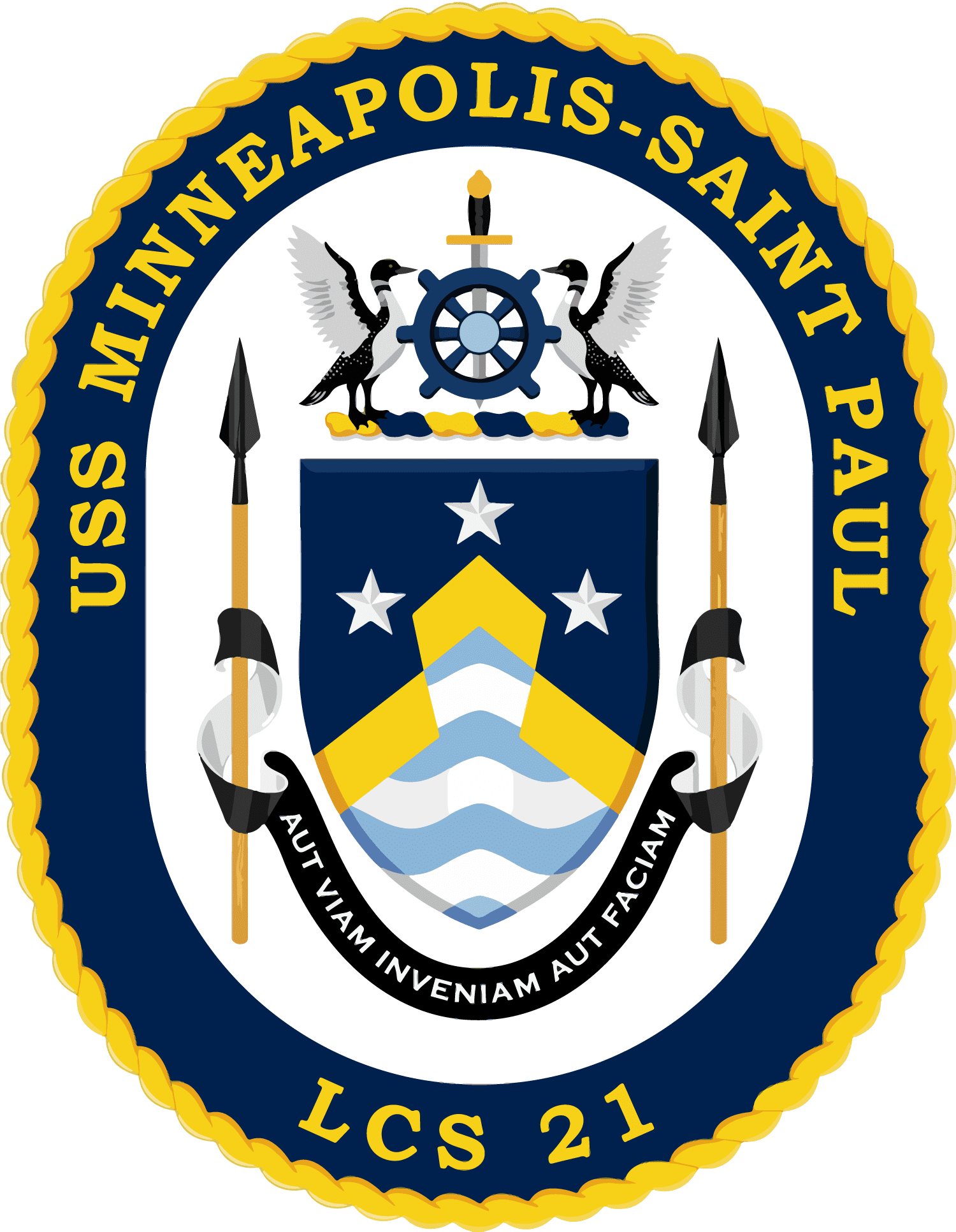 USS Minneapolis-Saint Paul LCS-21 Badge Sticker Decal Freedom-class ...