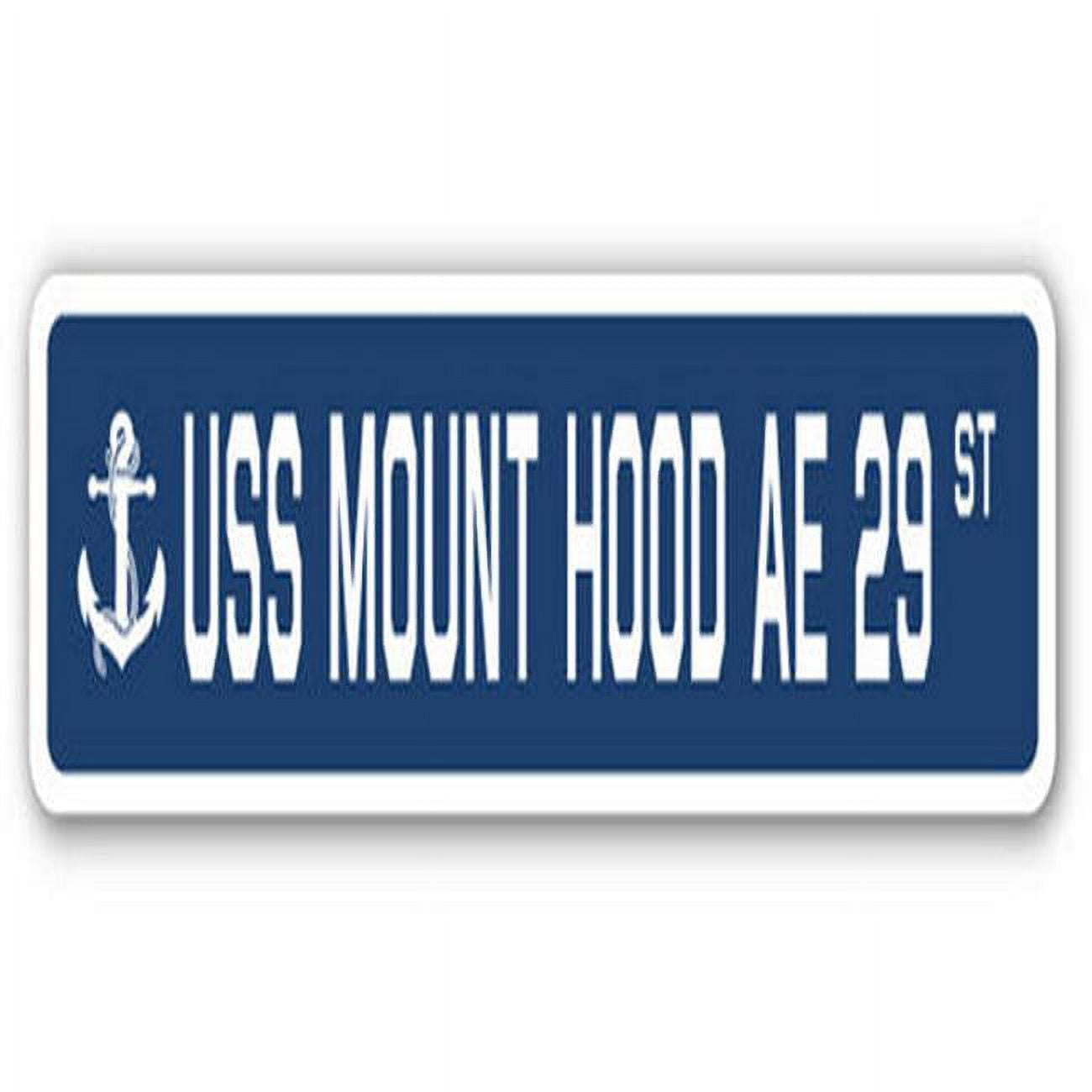 USS Mount Hood Ae 29 Street Sign - US Navy Ship Veteran Sailor Gift ...