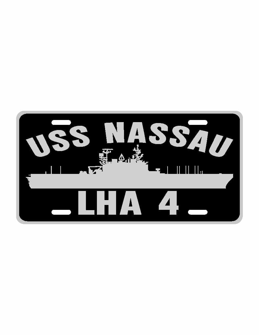 USS NASSAU LHA 4 Aluminum License Plate Military Navy USN Car Truck RV ...