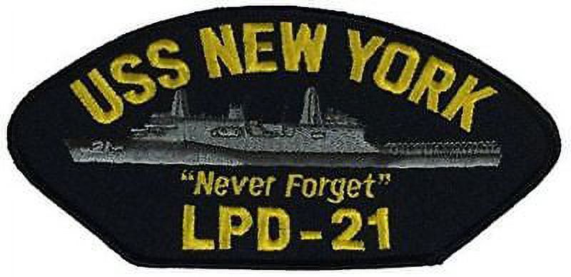 USS NEW YORK LPD-21 NEVER FORGET PATCH USN NAVY SHIP 911 AMPHIBIOUS ...