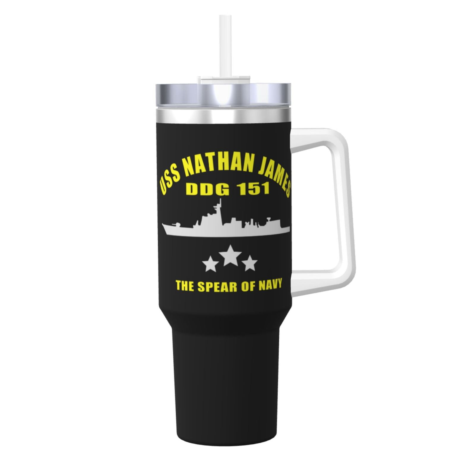USS Nathan James (DDG-151) 40oz Ice Bully With Handle And Straw ...