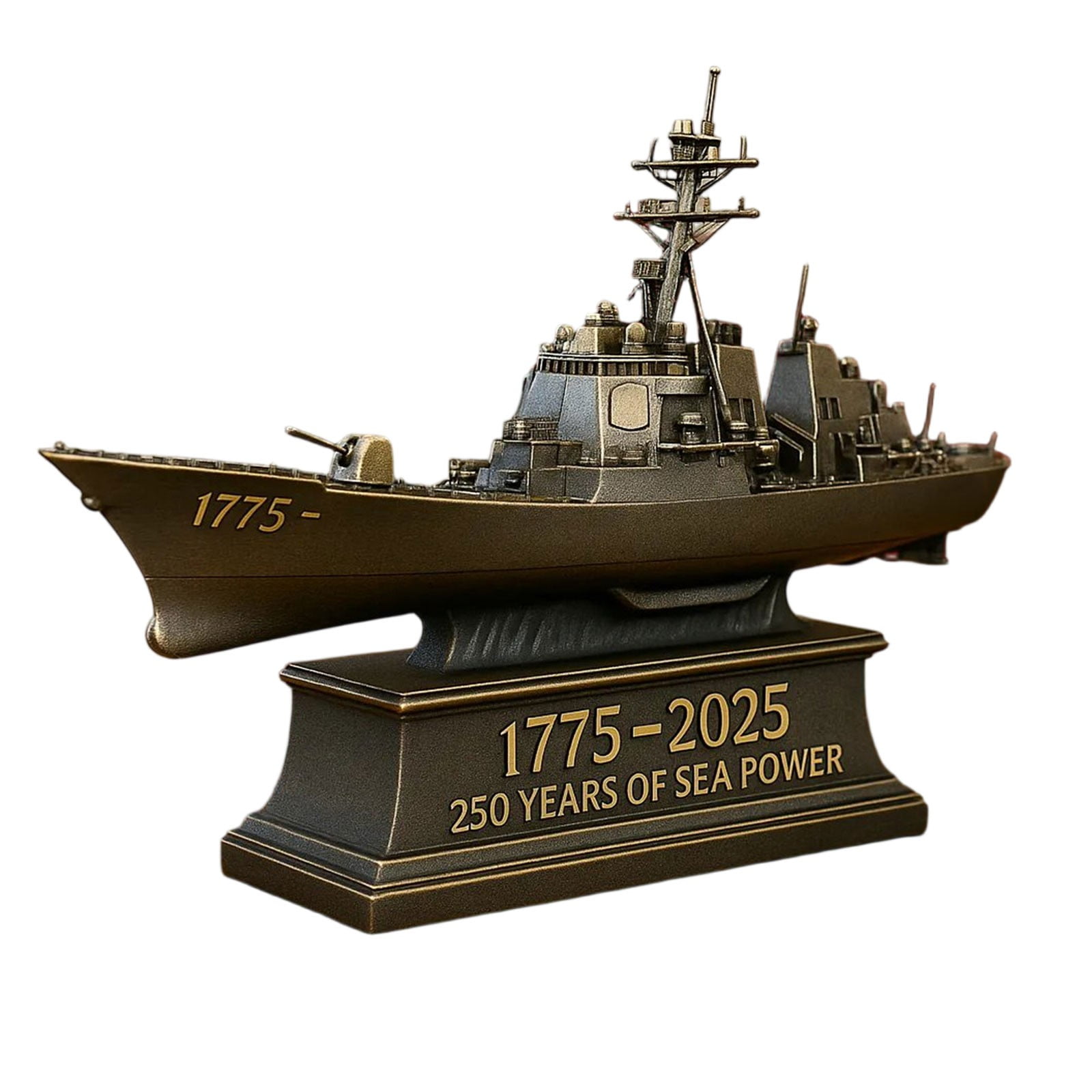 USS Navy Ship Replica Model 250 Years of Sea Power Commemorative ...