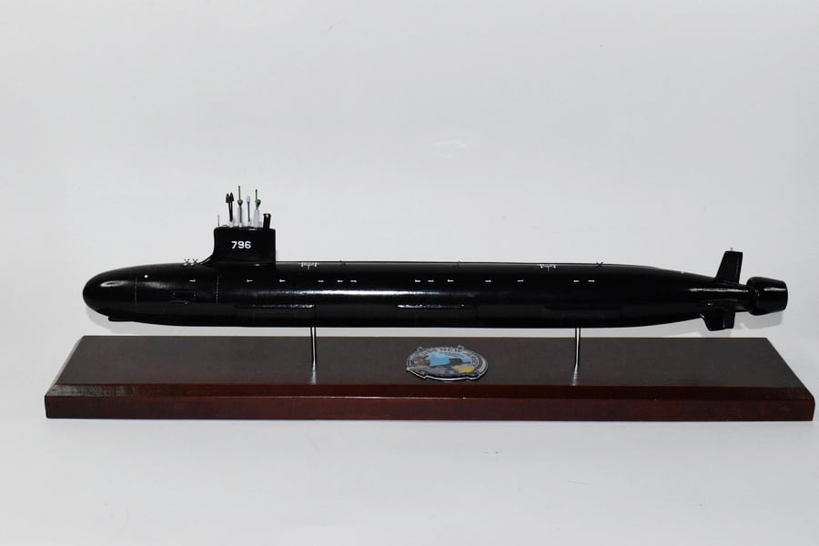 USS New Jersey (SSN-796), 20-inch Mahogany Model - Walmart.com