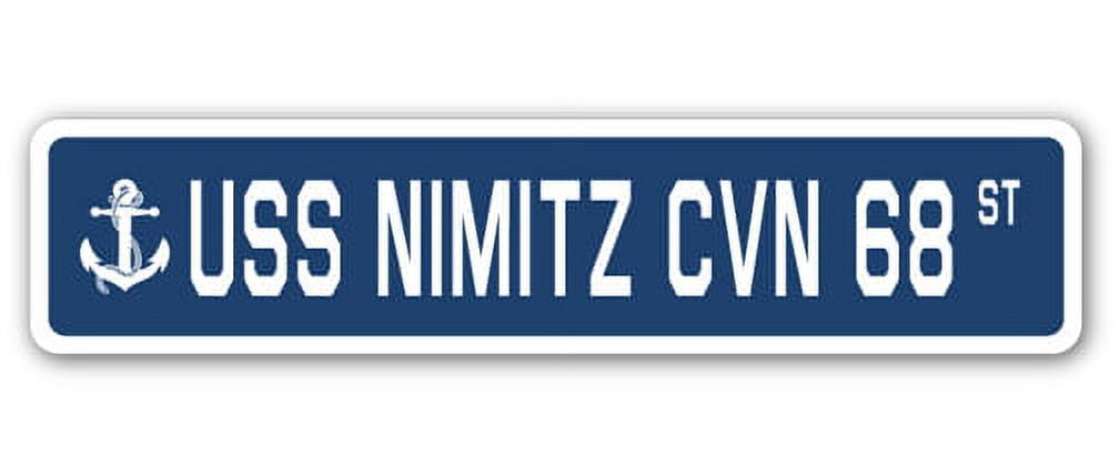 USS Nimitz Cvn 68 Street [3 Pack] of Vinyl Decal Stickers | Indoor ...