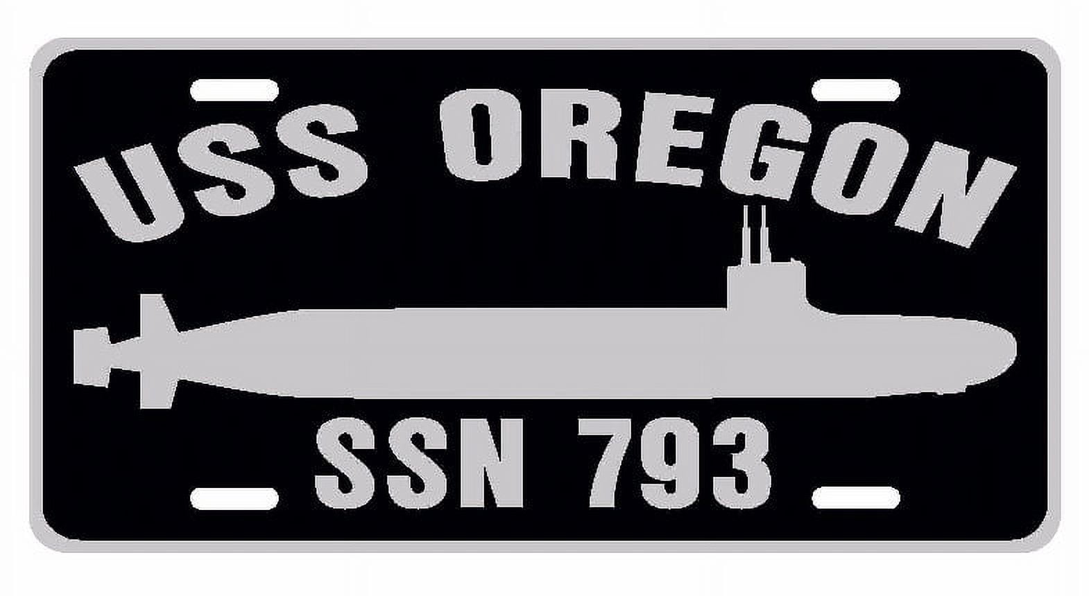 USS OREGON SSN 793 Aluminum License Plate Military Navy USN Car Truck ...