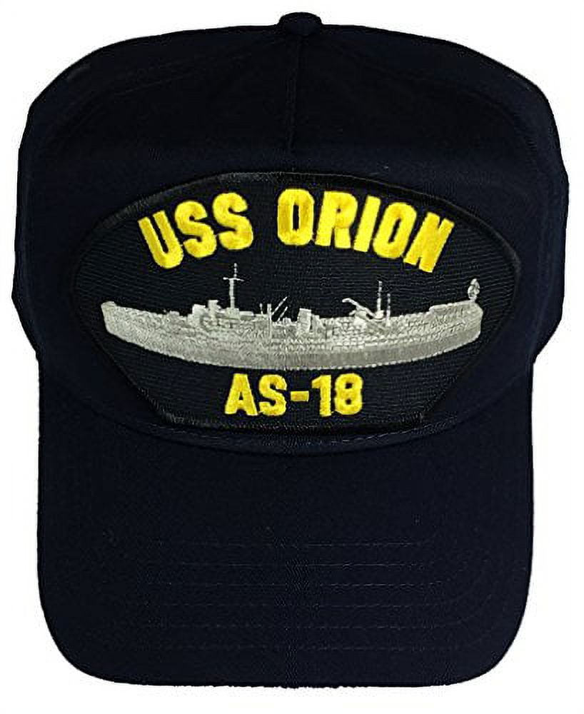 USS ORION AS-18 HAT - NAVY BLUE - Veteran Owned Business - Walmart.com