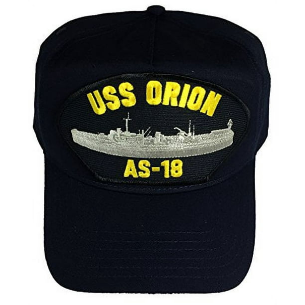 USS ORION AS-18 HAT - NAVY BLUE - Veteran Owned Business - Walmart.com