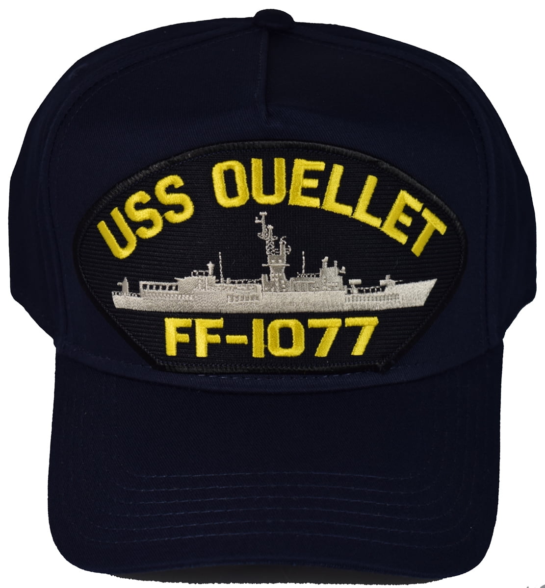 USS OUELLET FF-1077 SHIP HAT - NAVY BLUE - Veteran Owned Business ...