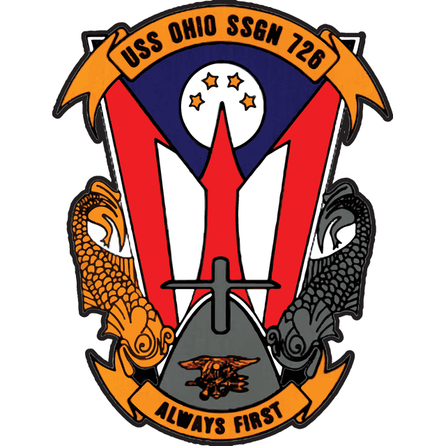 USS Ohio SSGN-726 Badge Sticker Decal Ohio Class Guided Missile ...