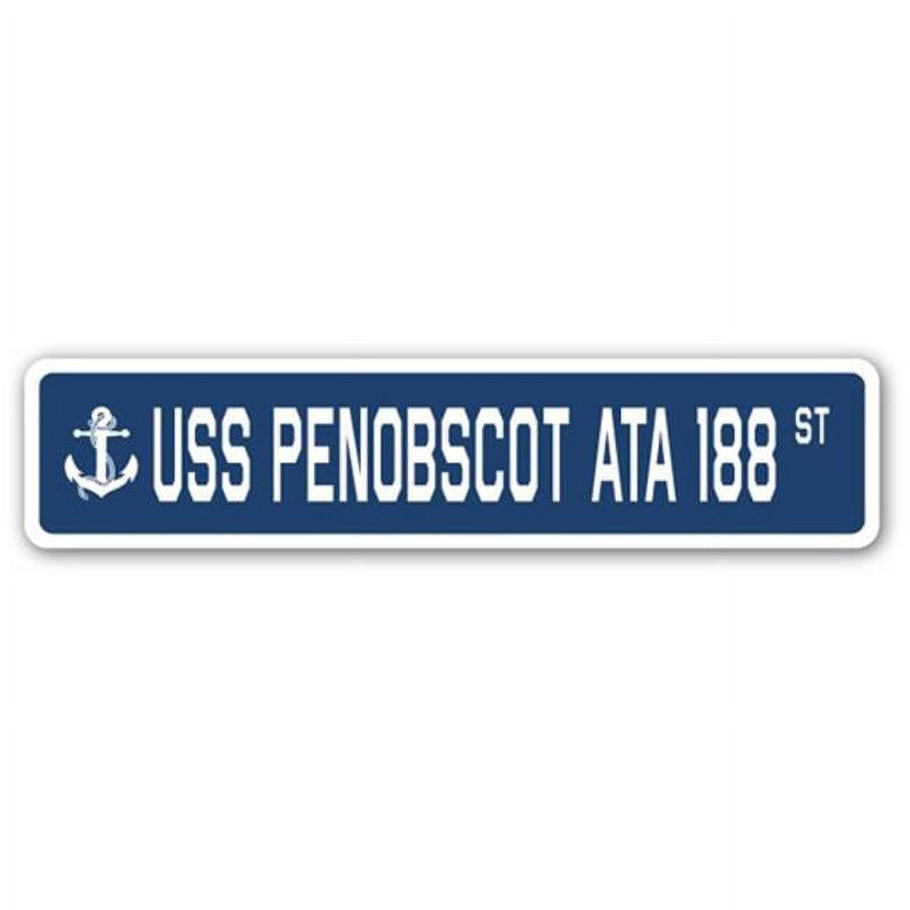 USS PENOBSCOT ATA 188 Street Sign us navy ship veteran sailor gift ...