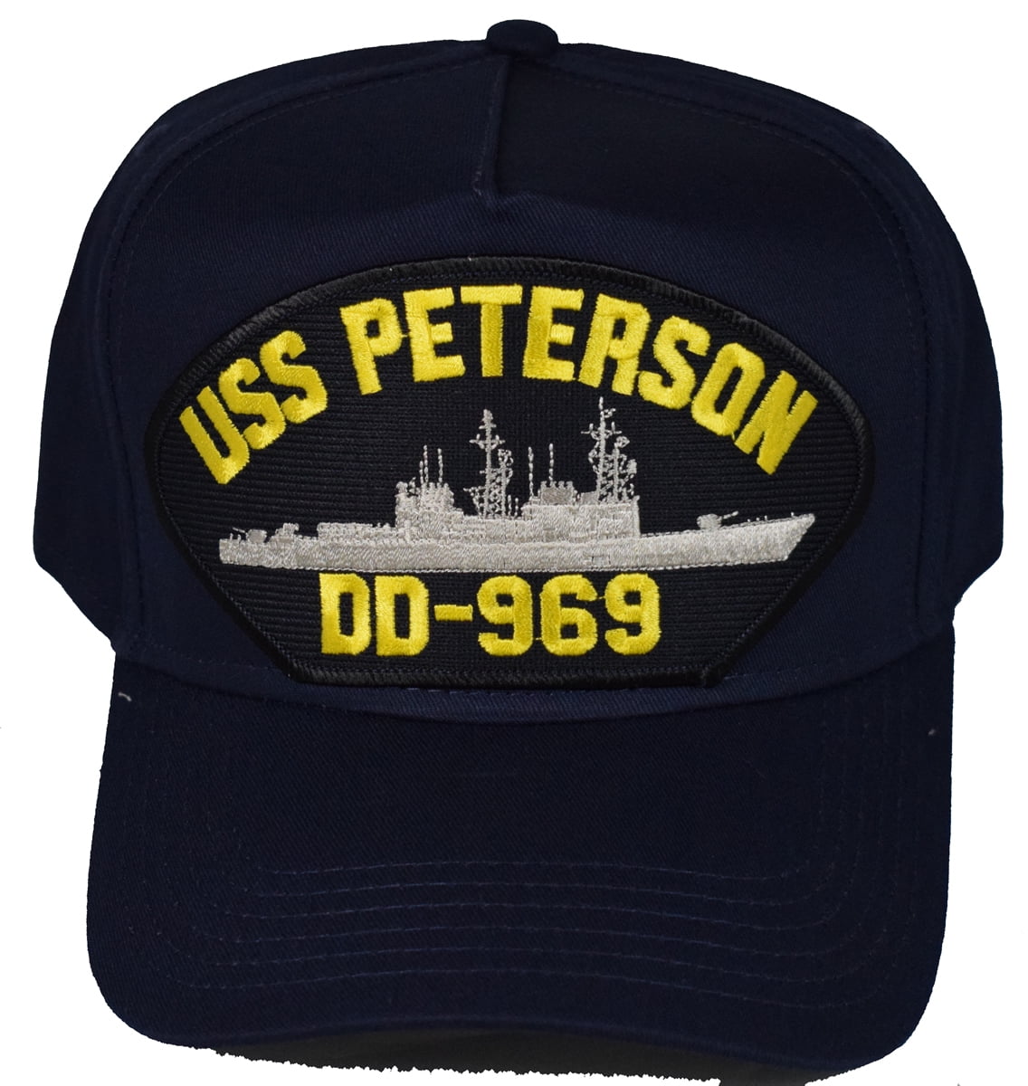 USS PETERSON DD-969 SHIP HAT - NAVY BLUE - Veteran Owned Business ...
