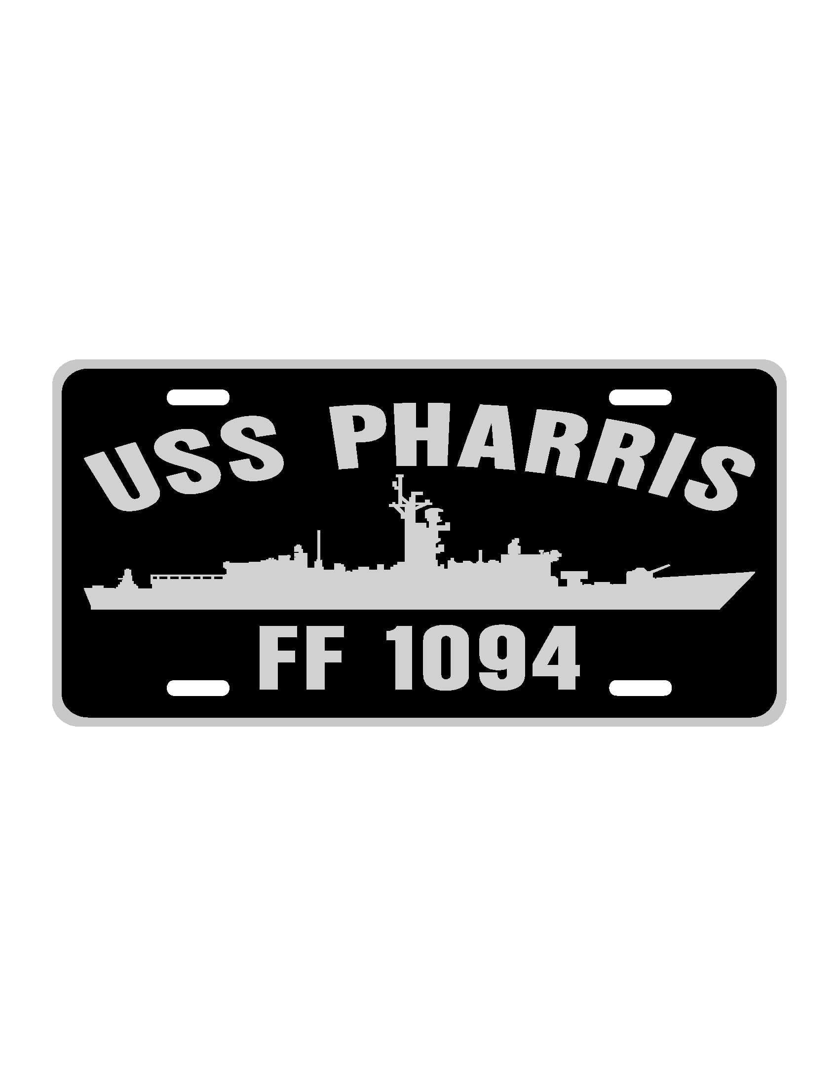USS PHARRIS FF 1094 Aluminum License Plate Military Navy USN Car Truck ...