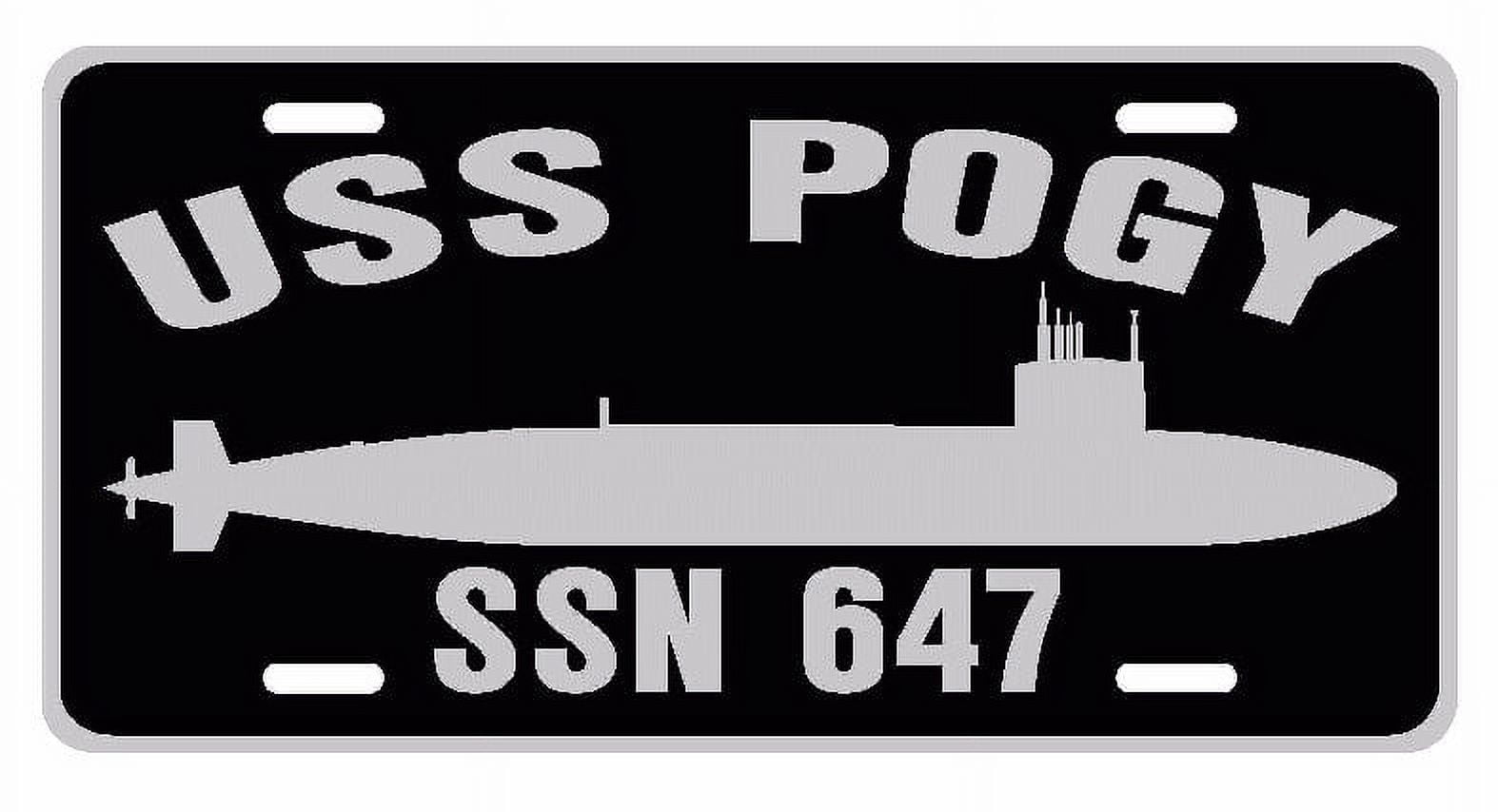 USS POGY SSN 647 Aluminum License Plate Military Navy USN Car Truck RV ...