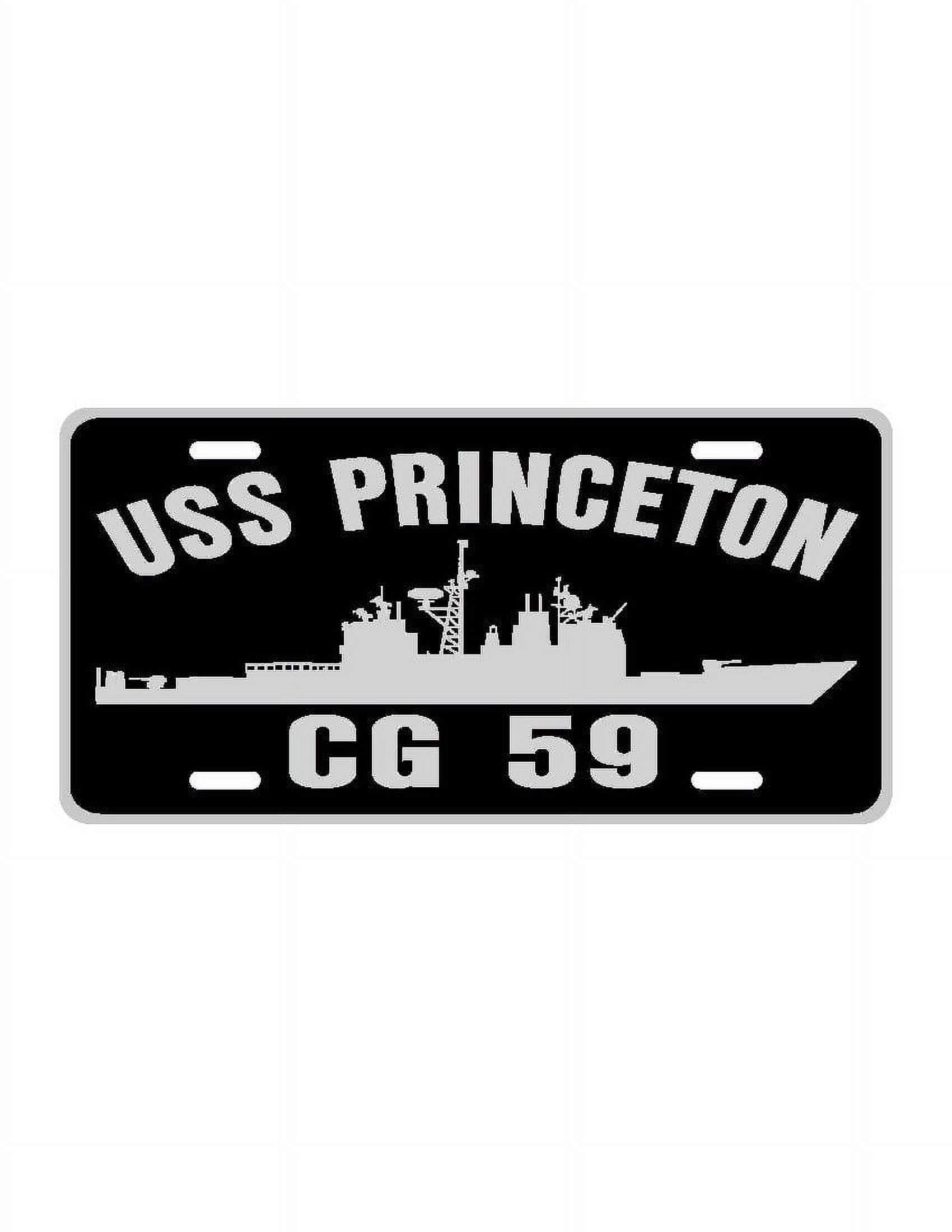 USS PRINCETON CG 59 Aluminum License Plate Military Navy USN Car Truck ...