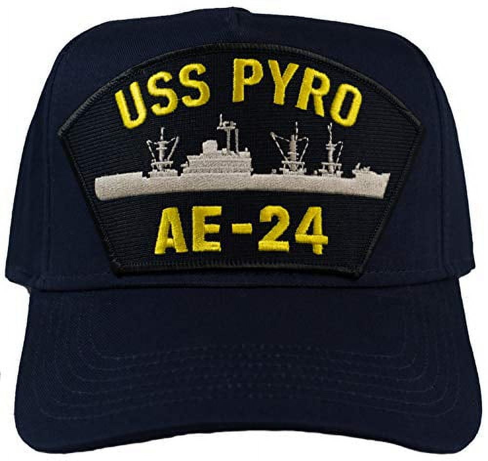 USS PYRO AE-24 Ship HAT - Navy Blue - Veteran Owned Business - Walmart.com