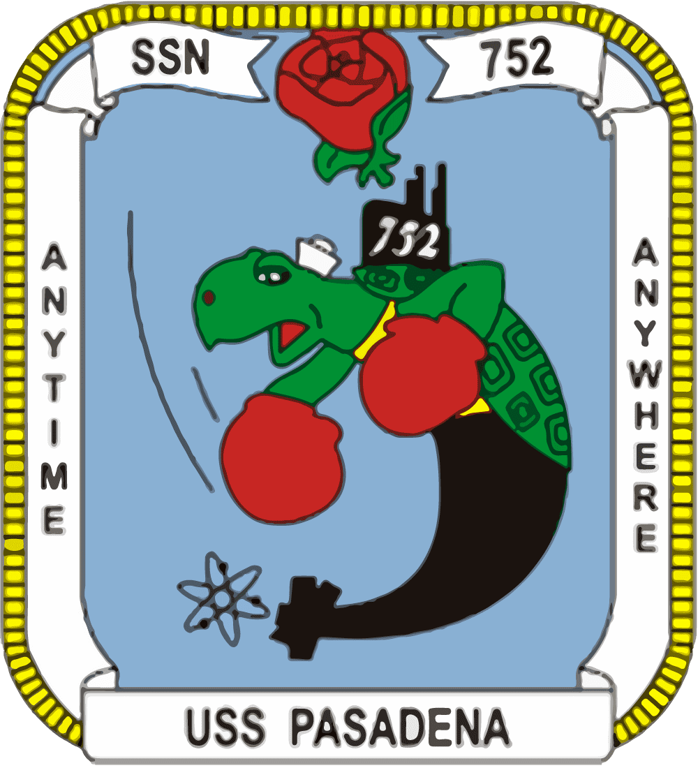 USS Pasadena SSN-752 Badge Sticker Decal Los Angeles Class Attack ...