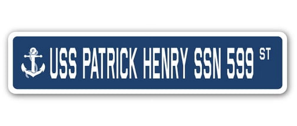 USS Patrick Henry Ssn 599 Street [3 Pack] of Vinyl Decal Stickers ...