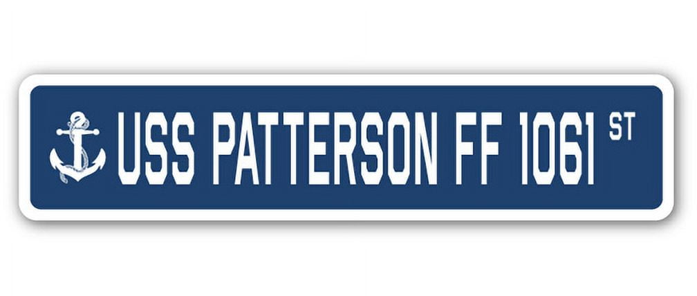 USS Patterson Ff 1061 Street [3 Pack] of Vinyl Decal Stickers | Indoor ...