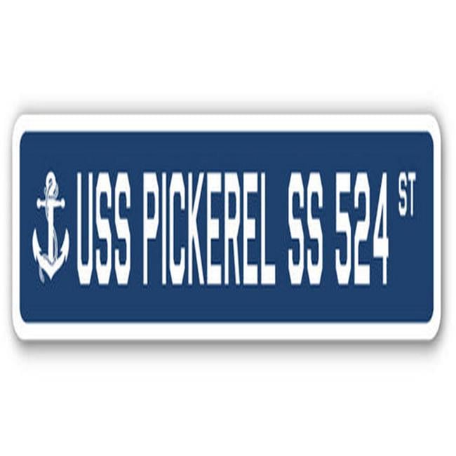 USS Pickerel SS 524 Street Sign - US Navy Ship Veteran Sailor Gift ...