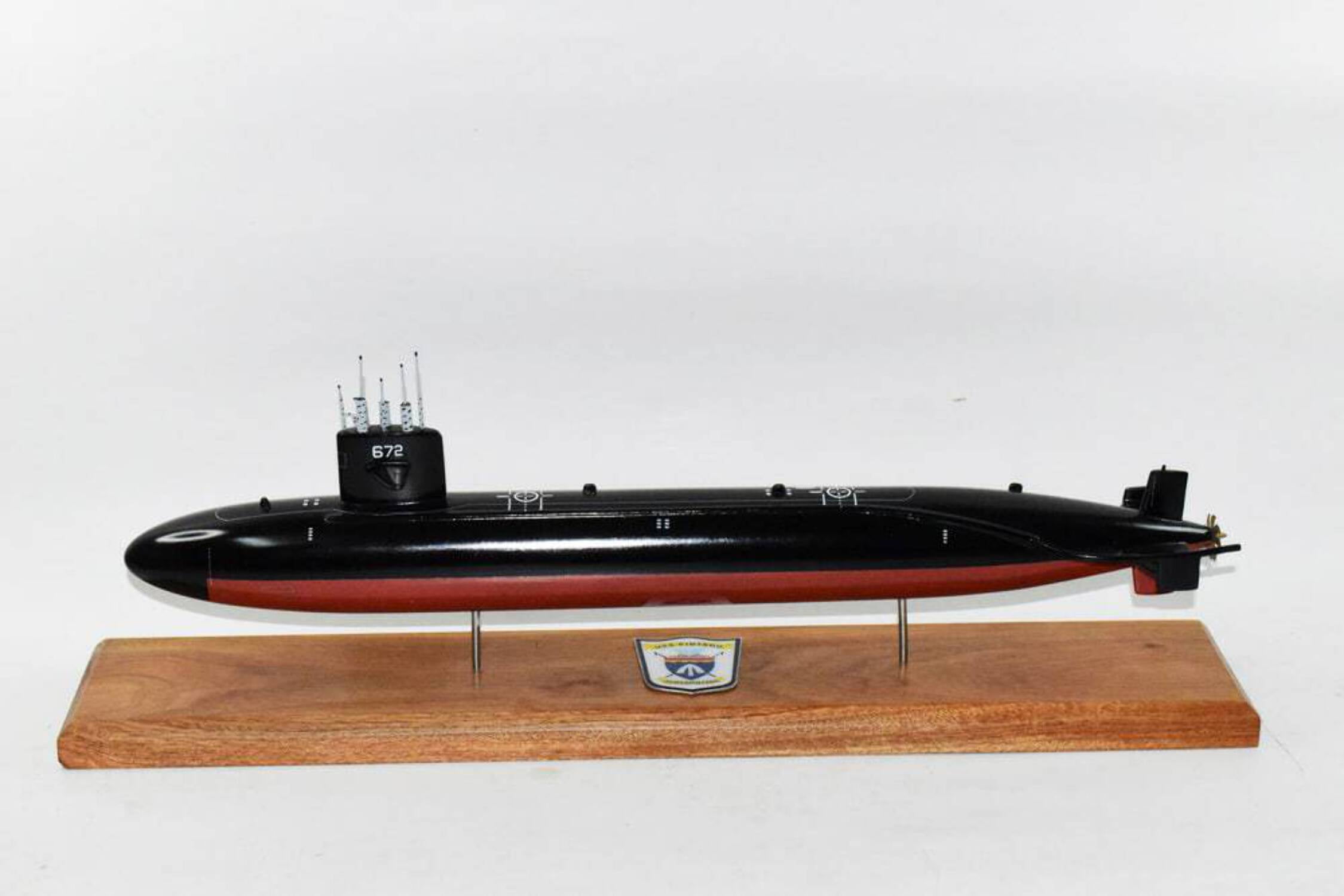 USS Pintado SSN-672 Submarine Model, US Navy, Scale Model, Mahogany ...