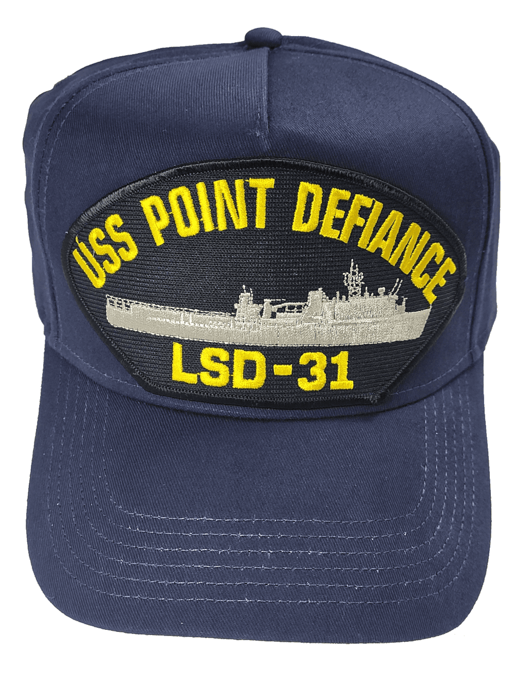 USS Point Defiance LSD-31 Ship HAT - Navy Blue - Veteran Owned Business ...