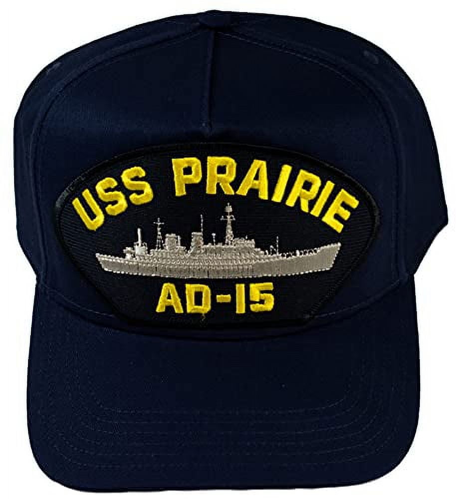 USS Prairie AD-15 Ship HAT - Navy Blue - Veteran Owned Business - Walmart.com