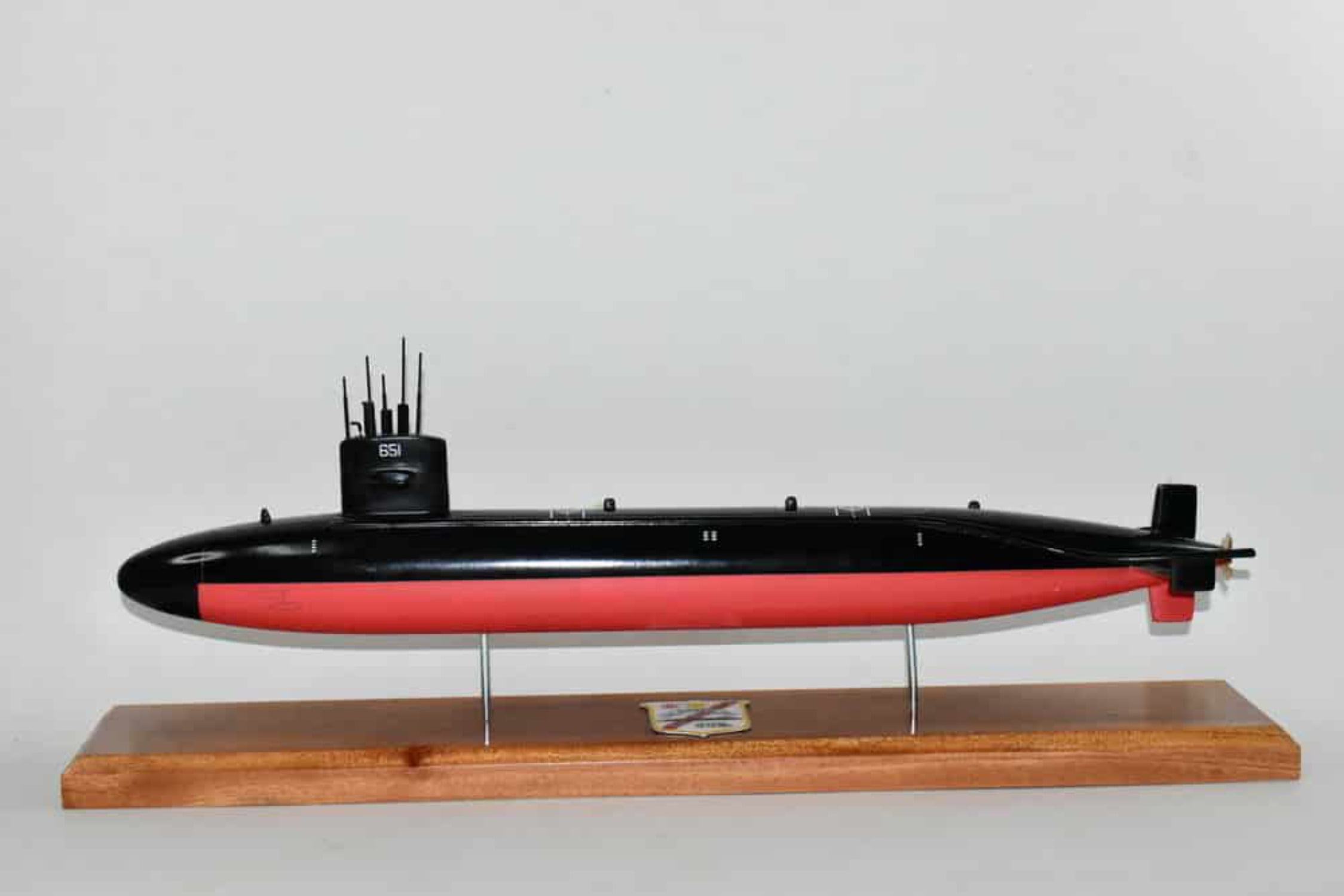 USS Queenfish SSN-651 Submarine Model, US Navy, Scale Model, Mahogany ...