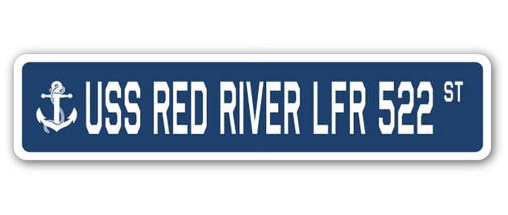 USS RED RIVER LFR 522 Street Sign us navy ship veteran sailor gift ...