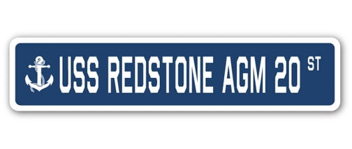 USS REDSTONE AGM 20 Street Sign us navy ship veteran sailor gift ...
