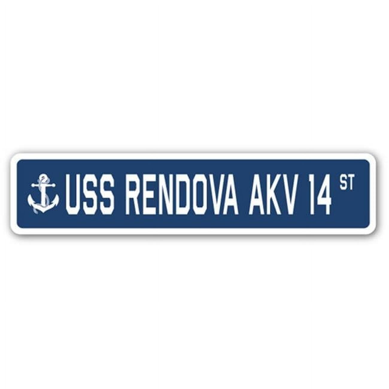 USS RENDOVA AKV 14 Street Sign us navy ship veteran sailor gift ...