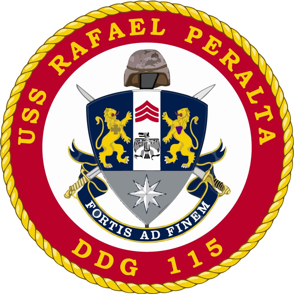 USS Rafael Peralta DDG-115 Badge Sticker Decal Arleigh Burke Class ...