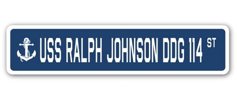 USS Ralph Johnson Ddg 114 Street [3 Pack] of Vinyl Decal Stickers ...