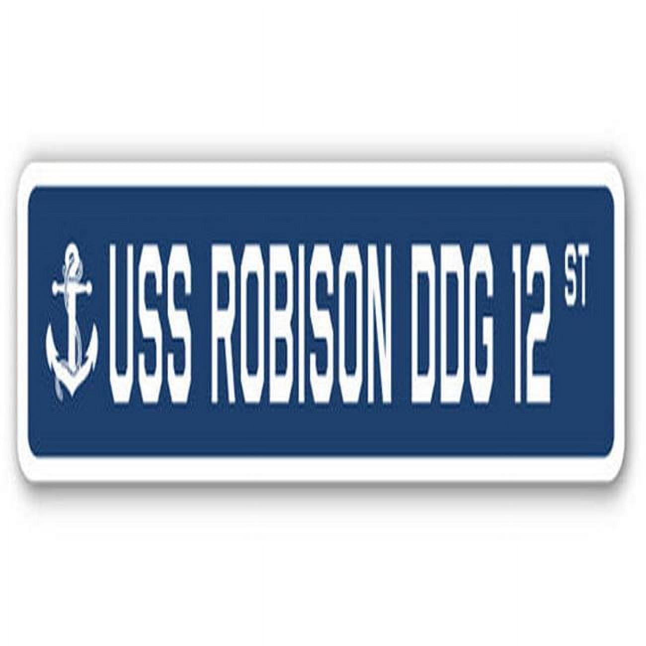 USS Robison DDG 12 Street Sign - US Navy Ship Veteran Sailor Gift ...