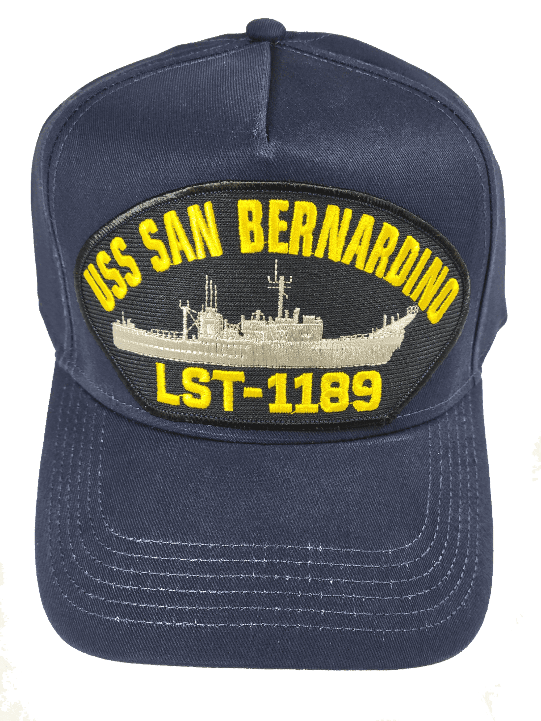 USS SAN BERNARDINO LST-1189 SHIP HAT - NAVY BLUE - Veteran Owned ...